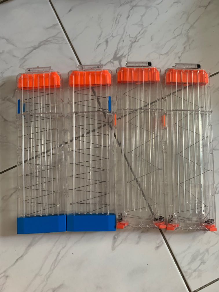 4 pieces nerf magazine (18 round), Hobbies & Toys, Toys & Games on ...