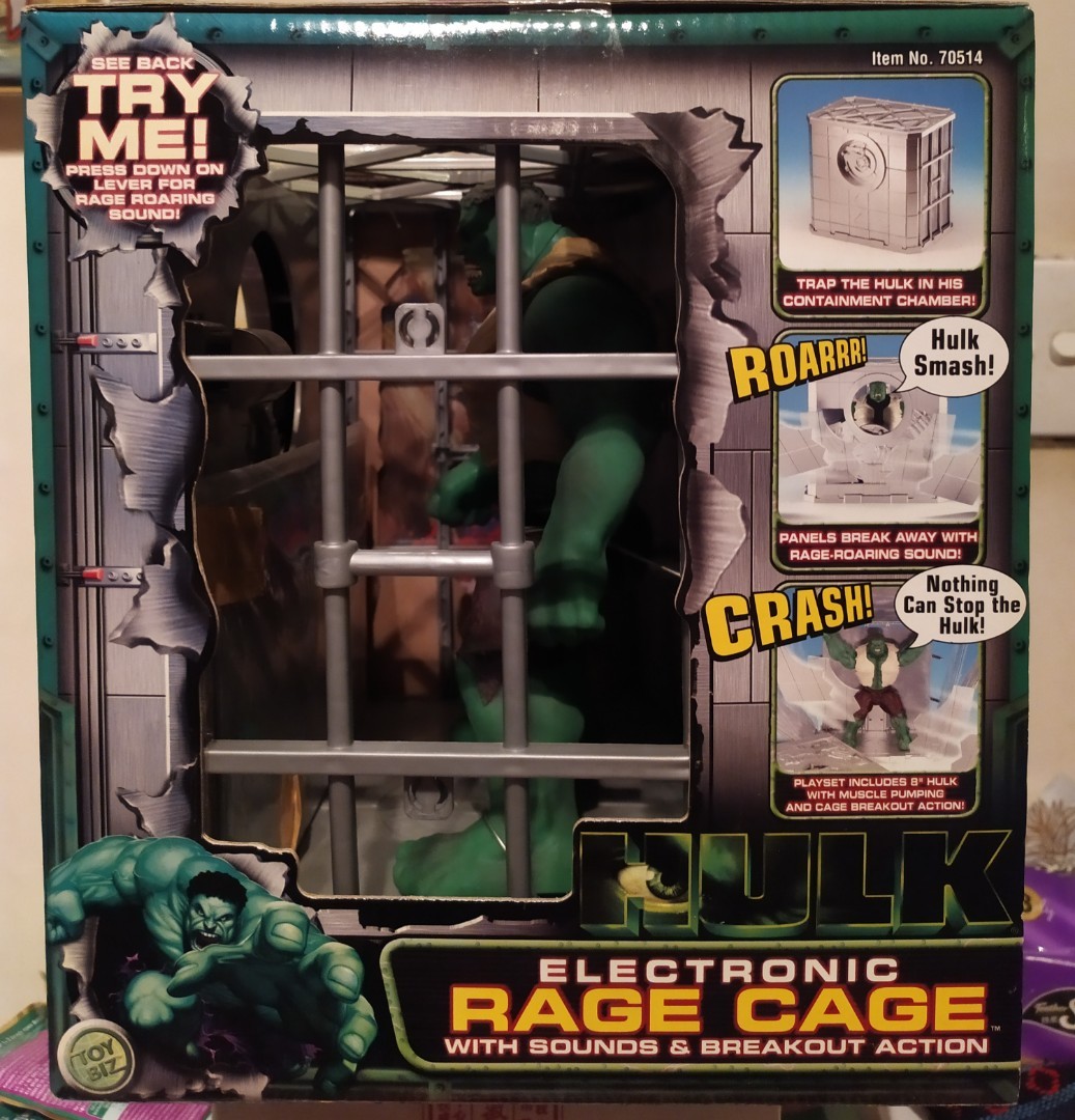 罕有舊版 Hulk Rage Cage, 興趣及遊戲, 玩具 & 遊戲類 - Carousell