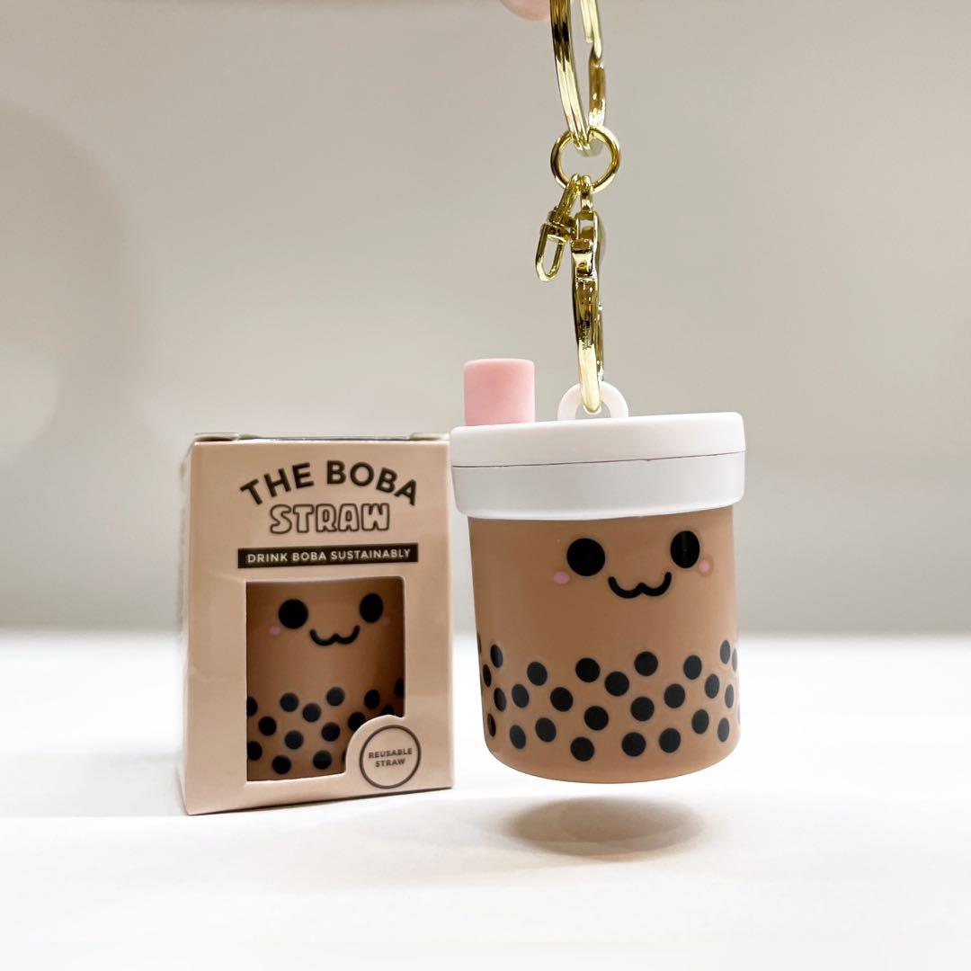 Authentic Boba Tea Straw Set (Straw & Keychain), Furniture & Home ...