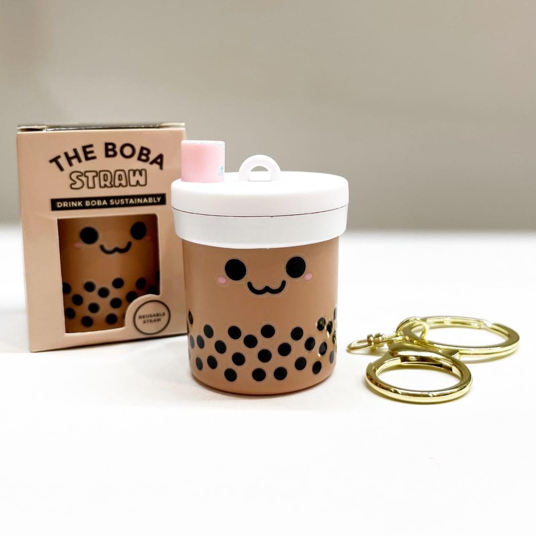 Authentic Boba Tea Straw Set (Straw & Keychain), Furniture & Home ...