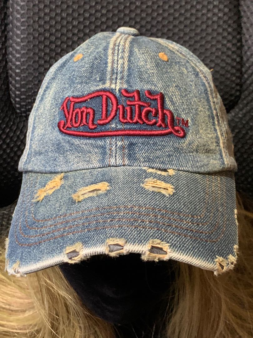 Authentic Denim Von Dutch Cap, Men's Fashion, Watches & Accessories ...