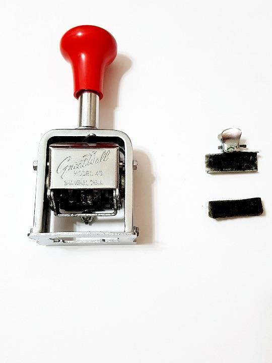 Auto Numbering Stamp (6 Digits, Metal), Hobbies & Toys, Stationery ...