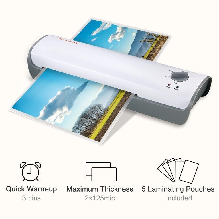 Bonsaii A4 Laminator, Thermal and Cold Laminating Machine with 3-min Quick \nWarm-up, Max 228mm ...