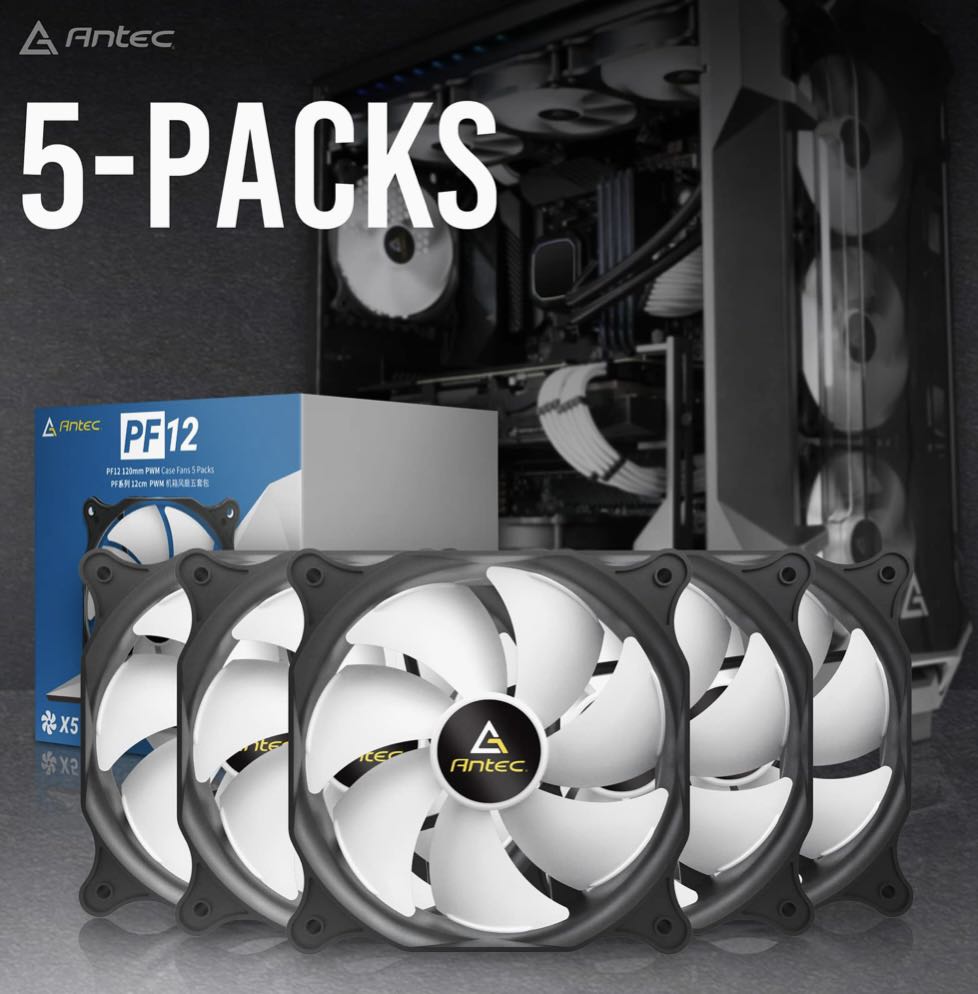 Brand new Antec 120mm Case Fan, PC Case Fan High Performance, 3-pin ...