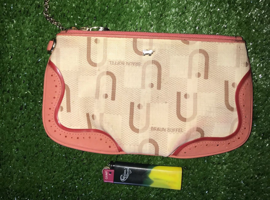 Braun Buffel pouch, Women's Fashion, Bags & Wallets, Purses & Pouches ...
