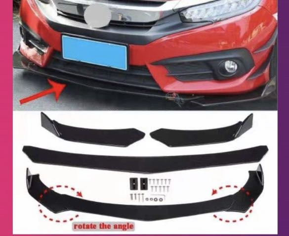 Car Universal Front Lip DIY, Car Accessories, Accessories on Carousell