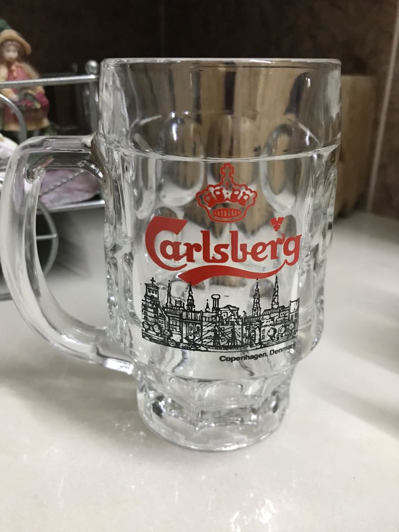 Carlsberg glass 6 pieces, Furniture & Home Living, Home Decor, Vases ...