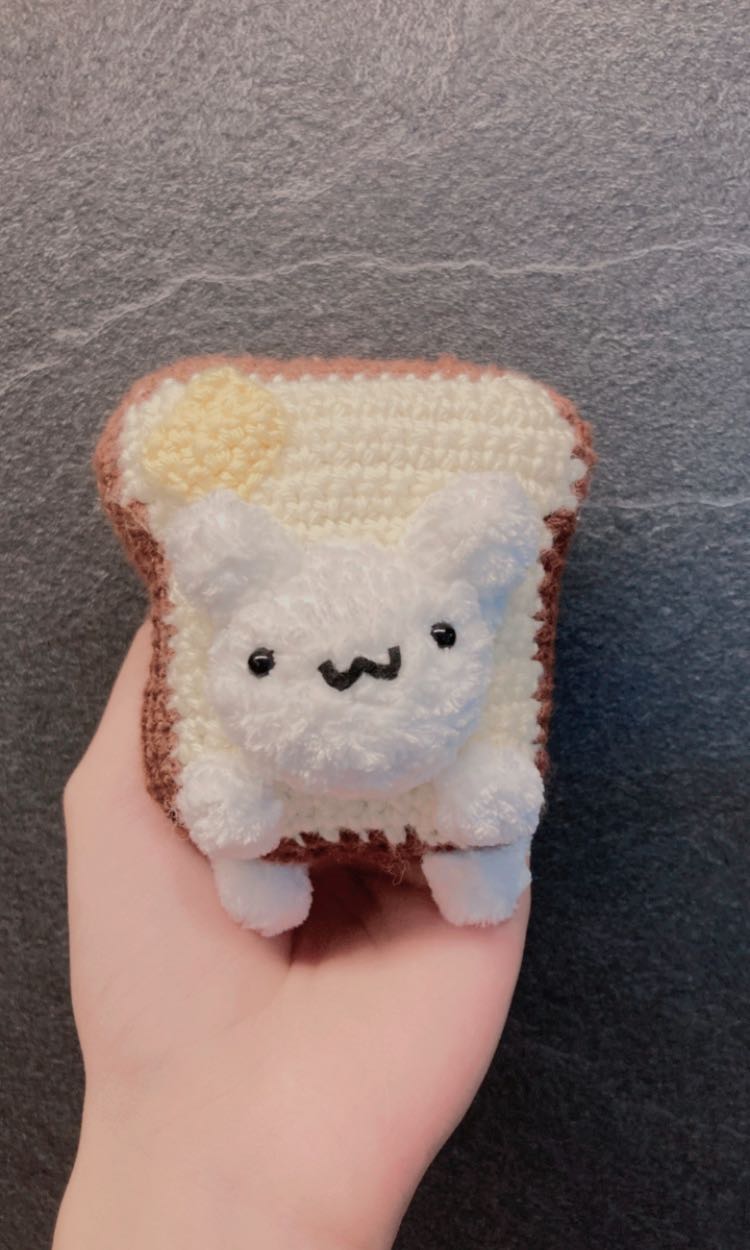 Cat in toast crochet soft toy, Hobbies & Toys, Stationery & Craft ...