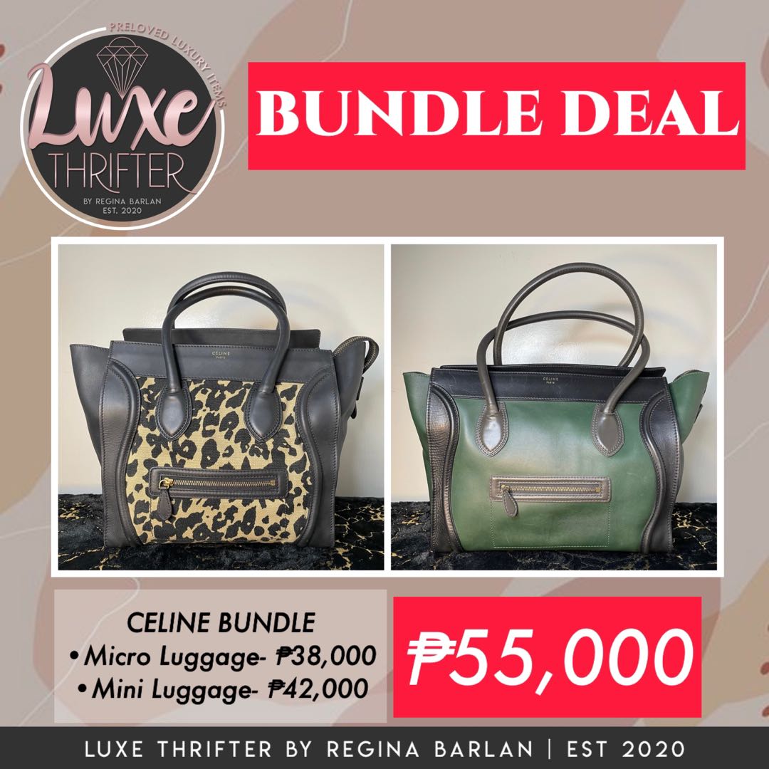 Celine Micro and Mini Luggage, Luxury, Bags & Wallets on Carousell