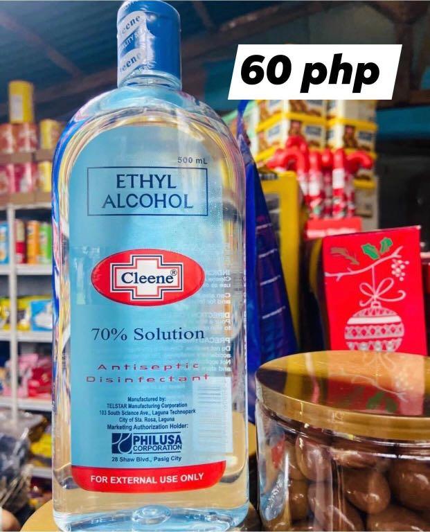 Cleene Ethyl Alcohol 500 ml, Health & Nutrition, Medical Supplies ...