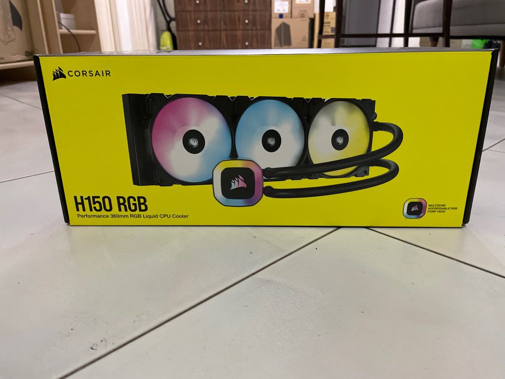 Corsair H150 360mm AIO ARGB, Computers & Tech, Parts & Accessories ...
