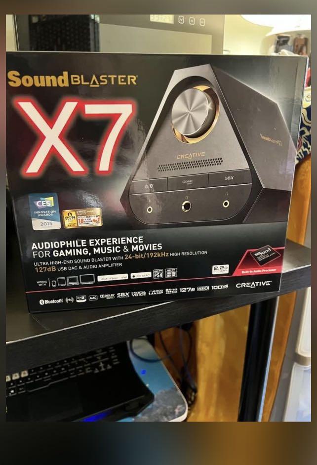 CREATIVE SOUND BLASTER X7 + E-MU XM7 Bookshelf Speakers, Audio ...