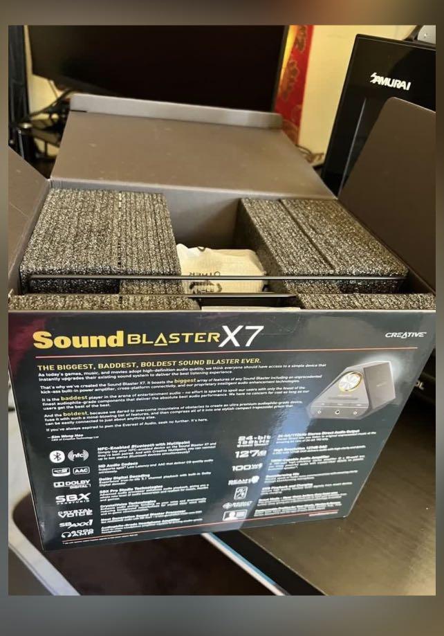 CREATIVE SOUND BLASTER X7 + E-MU XM7 Bookshelf Speakers, Audio ...