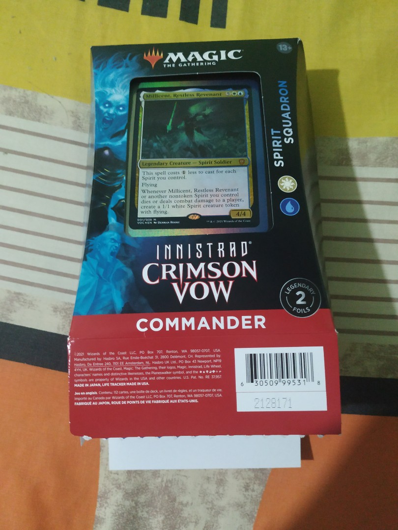 Crimson Vow Spirit Squadron Packaging Damaged Precon Commander deck ...