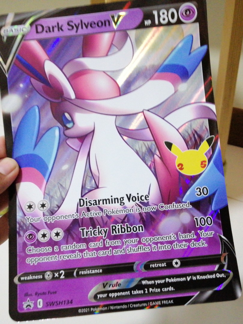 Dark sylveon V Big version, Hobbies & Toys, Toys & Games on Carousell