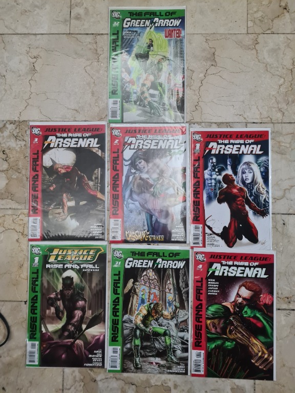 DC COMICS Fall of Green Arrow Rise of Arsenal (2010) seven issues ...