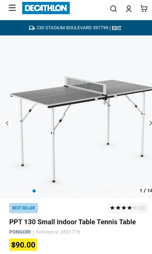 Decathlon Table Tennis Table, Sports Equipment, Other Sports Equipment ...