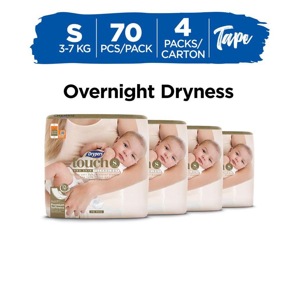 Drypers Touch Premium Baby Diapers Carton, Babies & Kids, Bathing ...