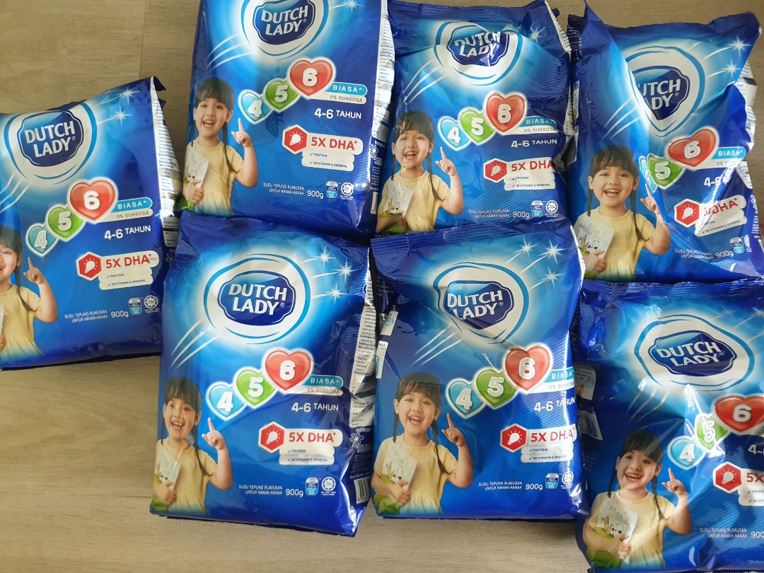 Dutch Lady Milk (Plain for 7 packs)-4 to 6 Years Old, Babies & Kids ...