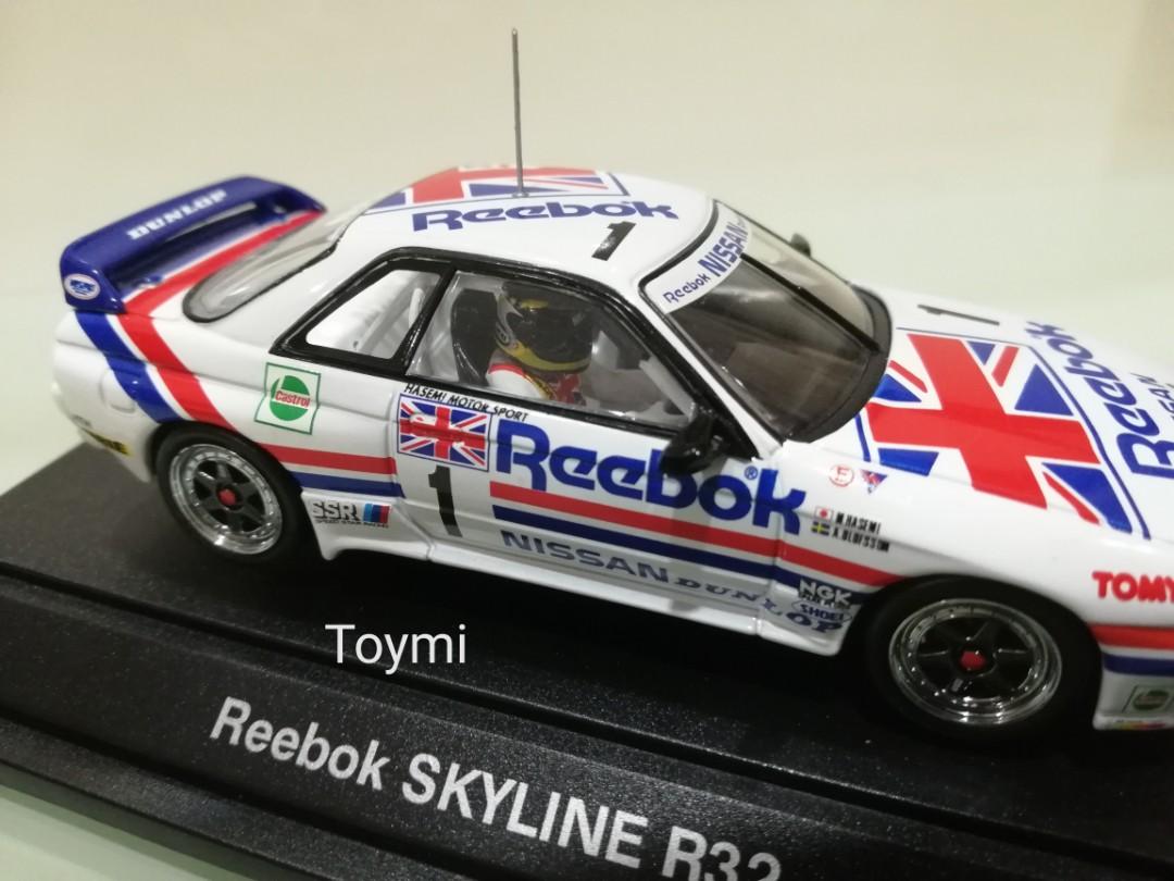Ebbro 1/43 Nissan Skyline GTR R32 Reebok Hasemi sport With Driver Special Edition diecast model ...