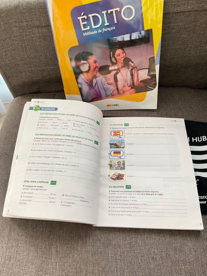Edito A1 Textbook & Workbook for Alliance Francaise (free delivery if ...