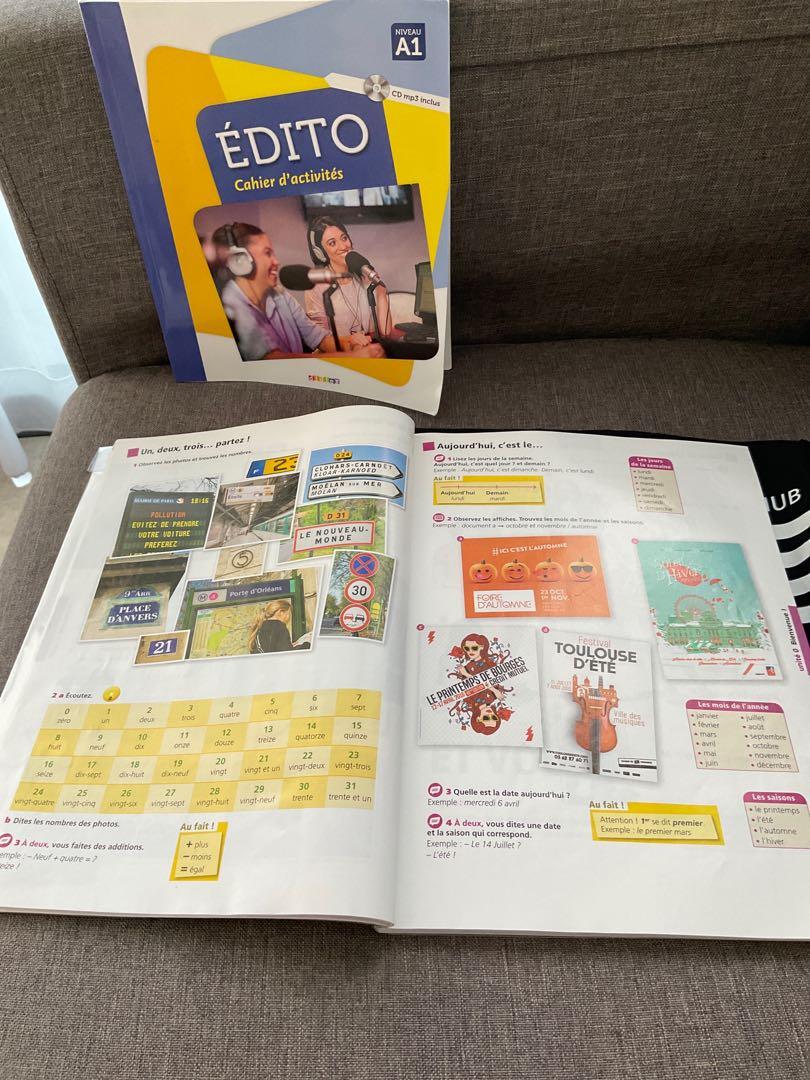 Edito A1 Textbook & Workbook for Alliance Francaise (free delivery if ...