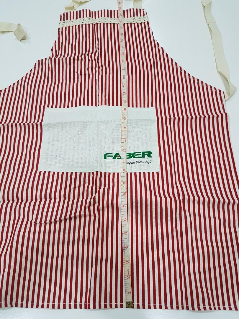 FABER Living The Italian Style Kitchen Apron with pockets, TV & Home ...