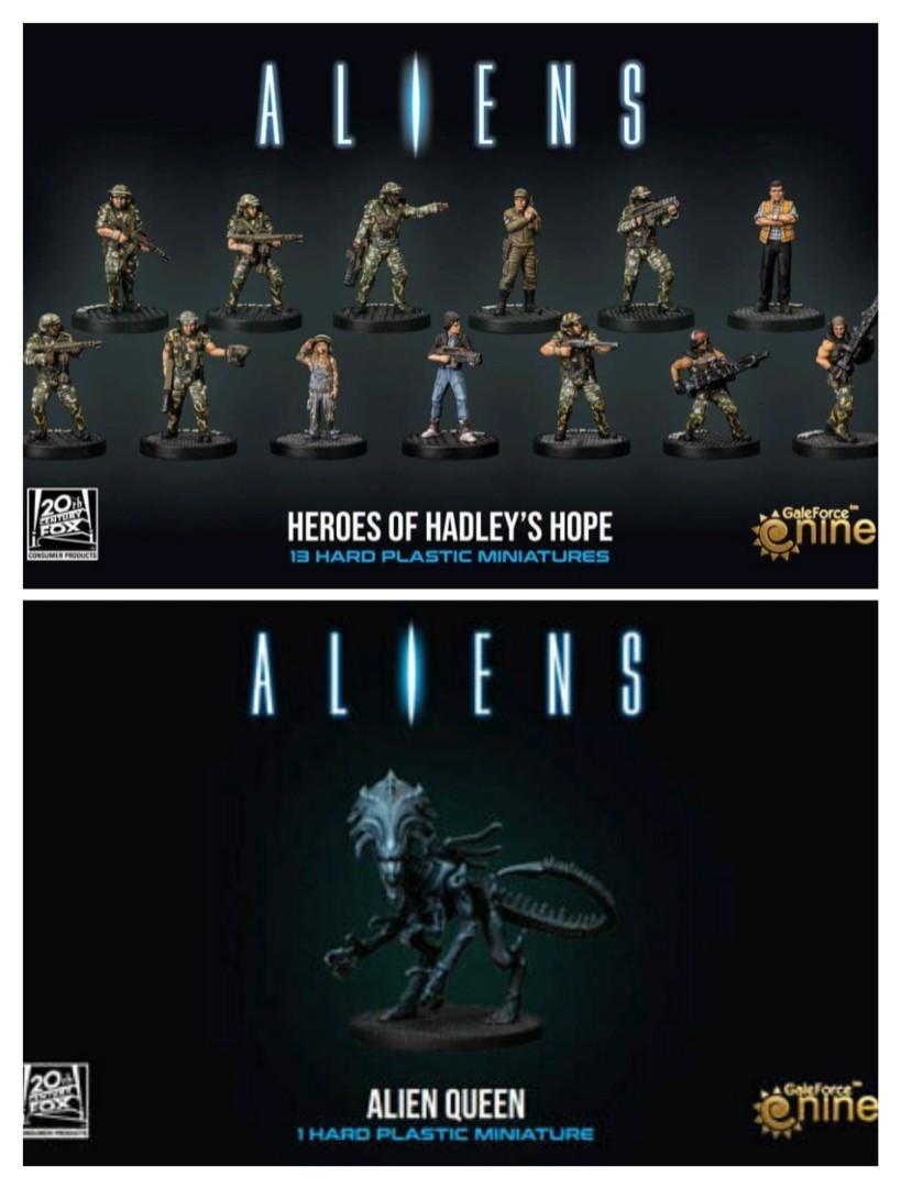 Gale Force Nine Aliens Queen + Heroes LIKE NEW, Hobbies & Toys, Toys ...