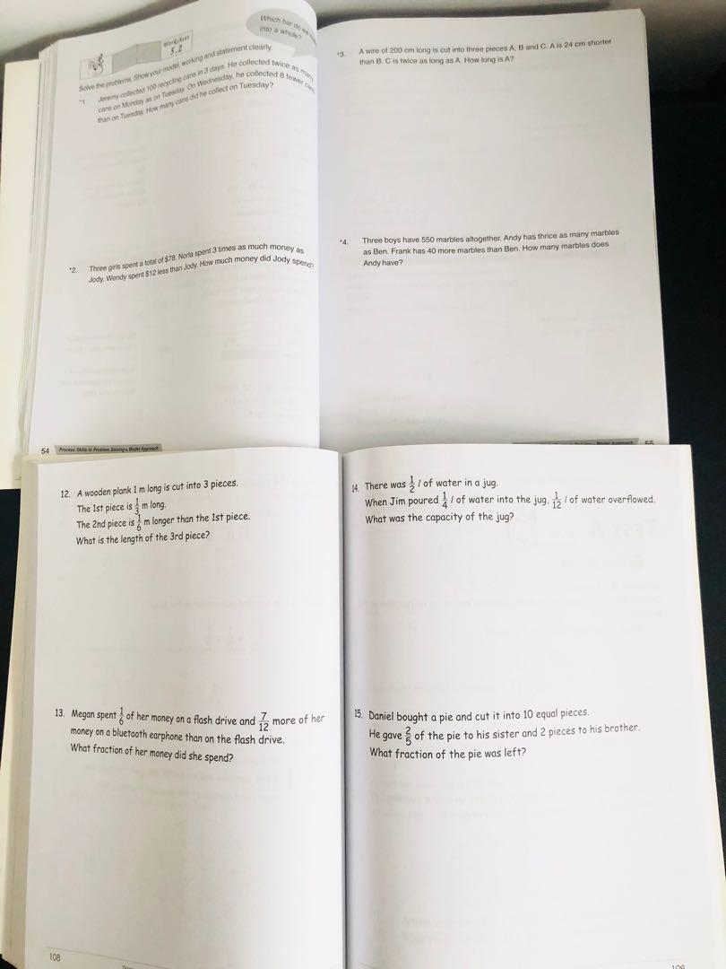 Good as New P3 Math Books / Primary 3 FAN- Math : Process Skills ...