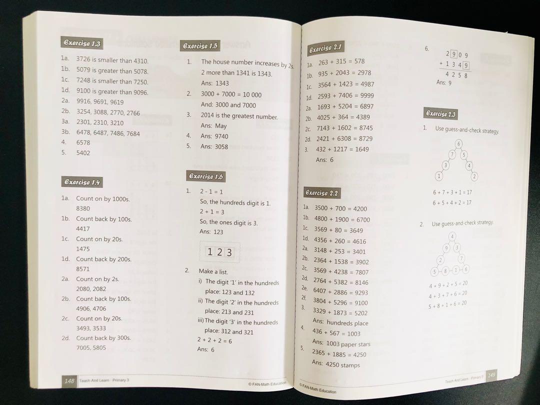 Good as New P3 Math Books / Primary 3 FAN- Math : Process Skills, Diagnostic Math, Teach N Learn ...