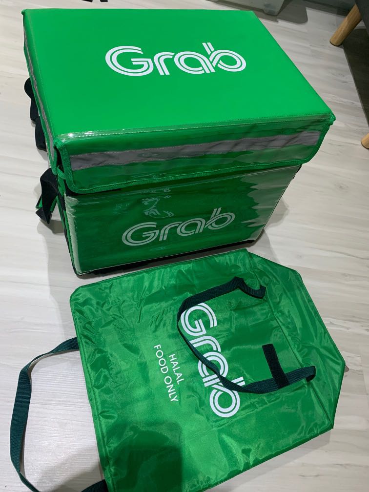 Grab food box and halal bag, Motorcycles, Motorcycle Accessories on ...