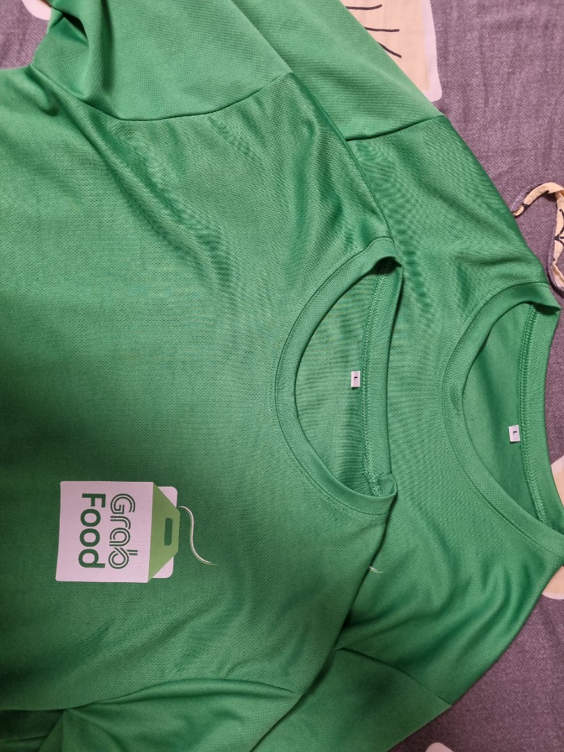 GRAB food delivery long sleeve L size, Men's Fashion, Tops & Sets ...