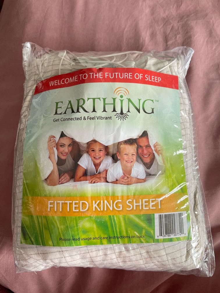 Groundology earthing fitted king sheet, Furniture & Home Living ...