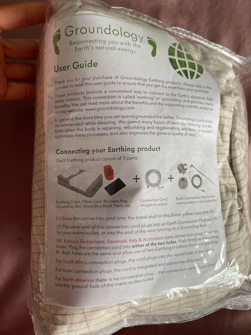 Groundology earthing fitted king sheet, Furniture & Home Living ...