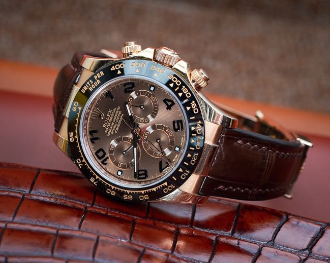 Handmade Handstitched Watch Strap In Chocolate Brown Crocodile Leather ...