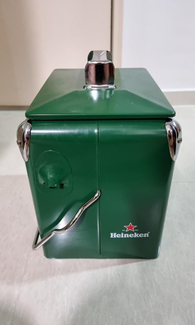 Heineken Cooler Metal Box, Furniture & Home Living, Kitchenware ...