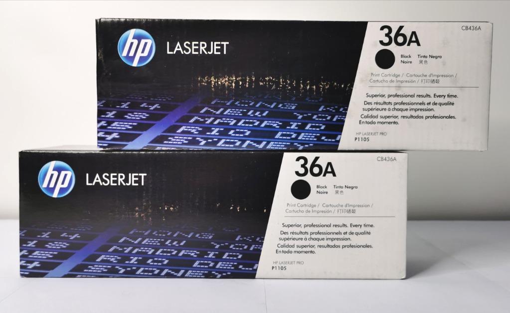 HP CB436A Black Original LaserJet Toner Cartridge / 436A / CB436A Black ...