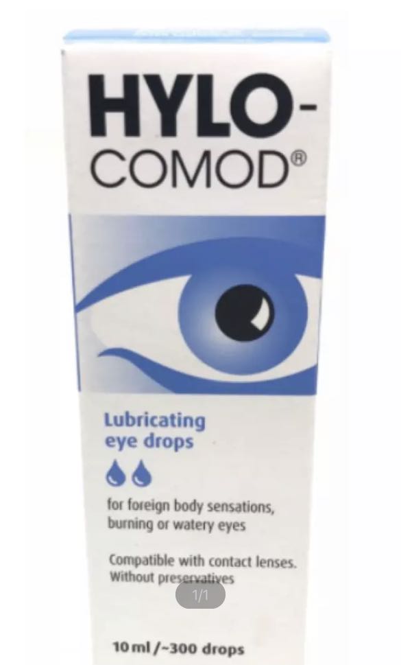 Hylo Comod Lubricating Eye Drops, Beauty & Personal Care, Vision Care ...