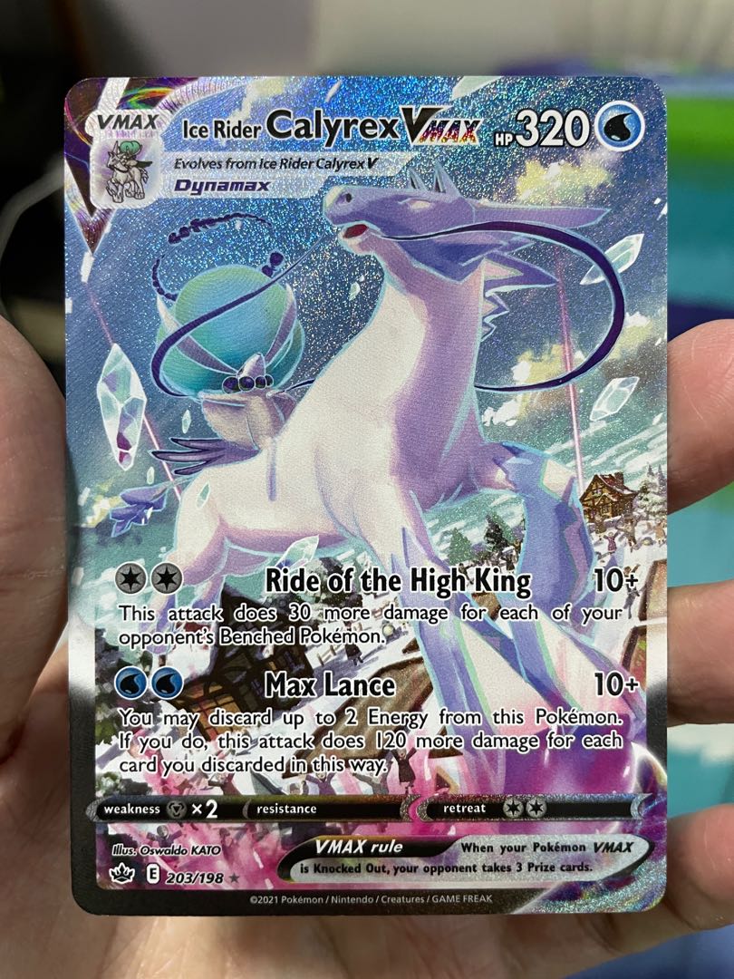 Ice Rider Calyrex Vmax Alternate Art, Hobbies & Toys, Toys & Games on ...