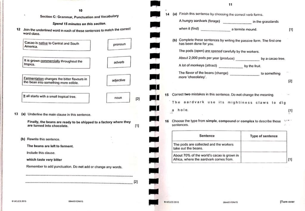 IGCSE Checkpoint Past Papers Year 6 English (100 Pages+) + Model Answer ...