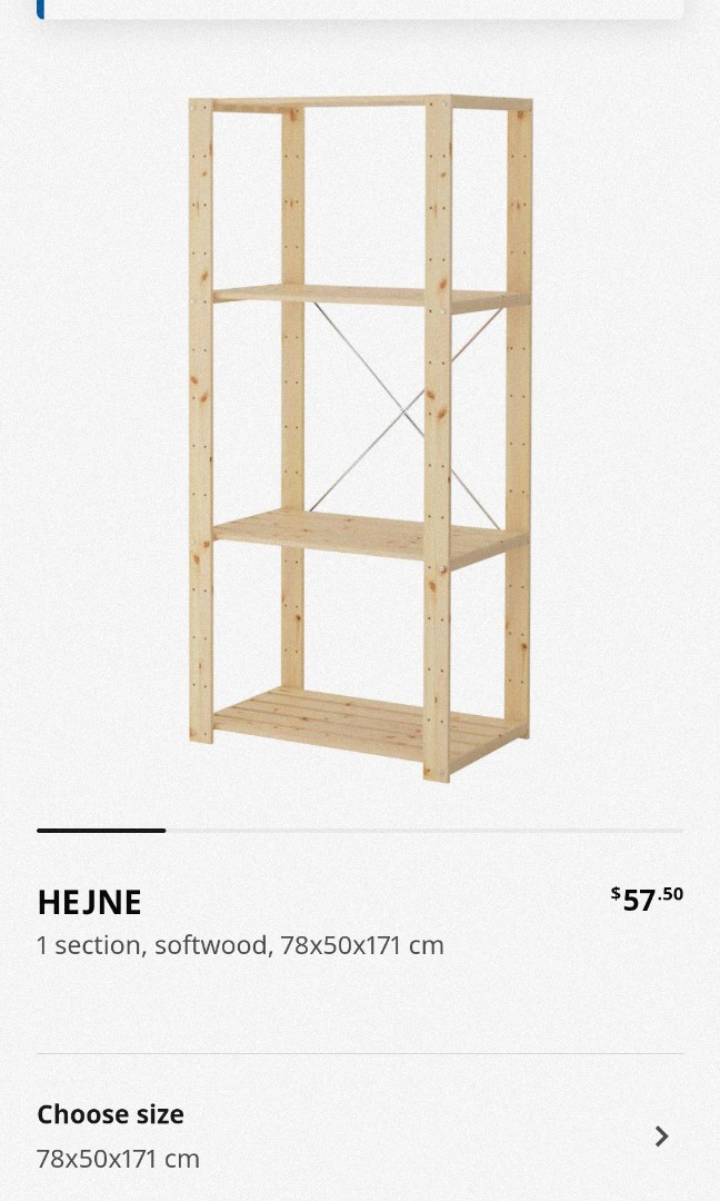 Ikea Hejne Storage System, Furniture & Home Living, Furniture, Shelves ...