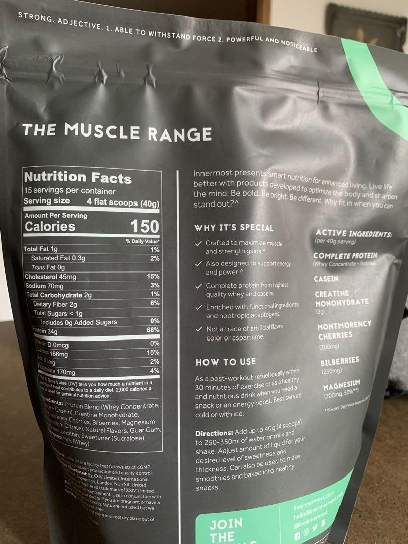 INNERMOST Protein Powder and Creatine Monohydrate, Health & Nutrition ...