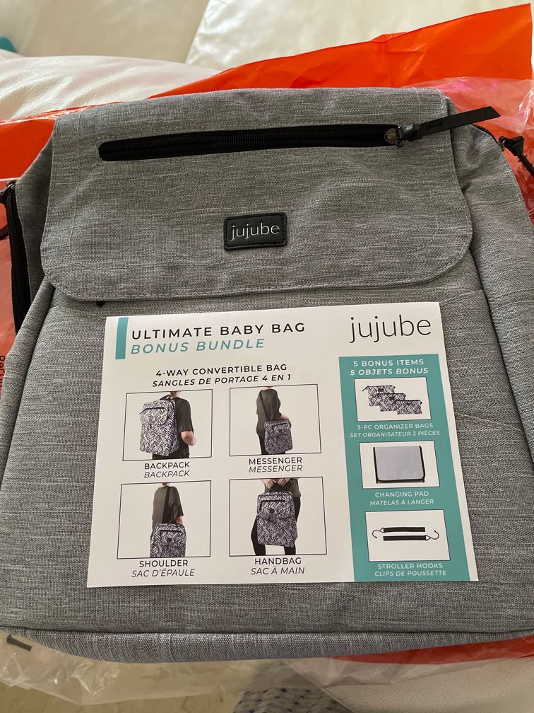 Jujube ultimate baby bag ( 4 way ), Babies & Kids, Going Out, Diaper ...