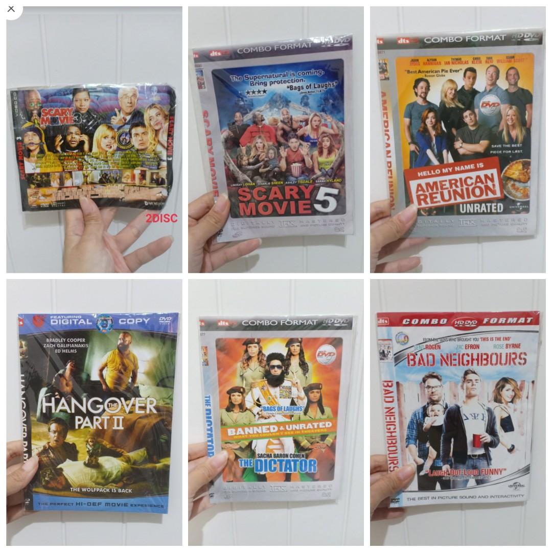 Kaset DVD movie FILM BARAT Serial Funny humor lucu scary movie, Musik ...