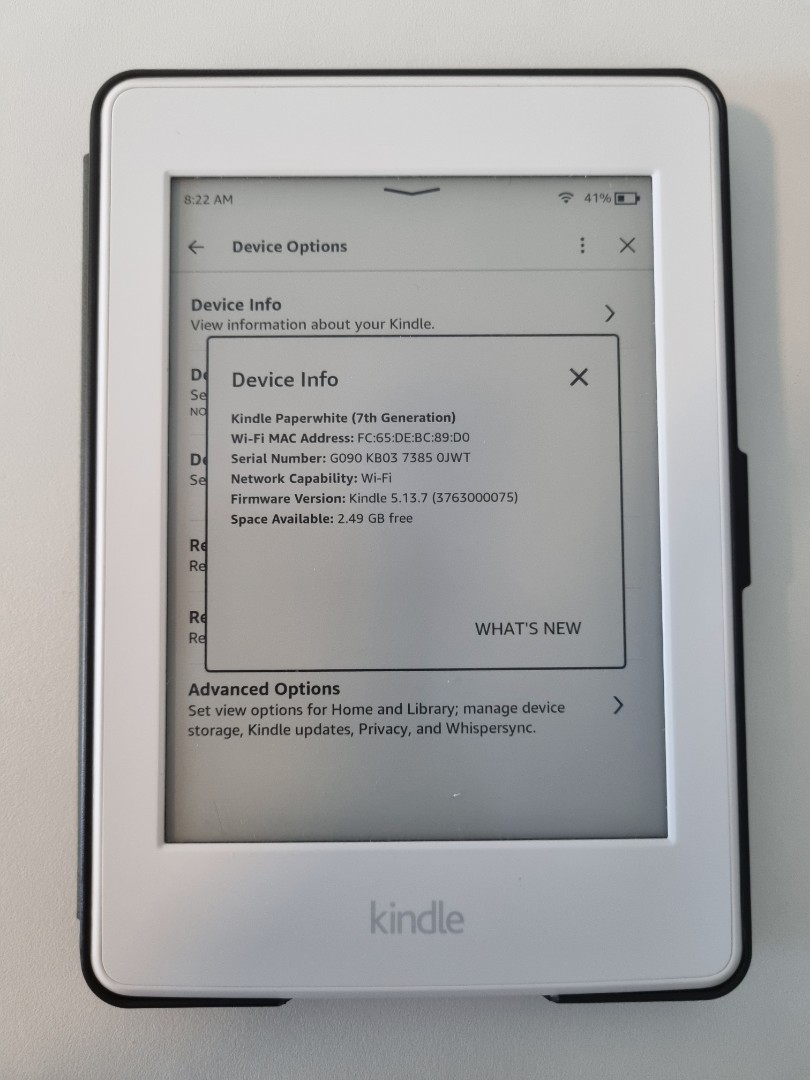 Kindle Paperwhite 7th Gen (2016) with ads, Mobile Phones & Gadgets, E ...