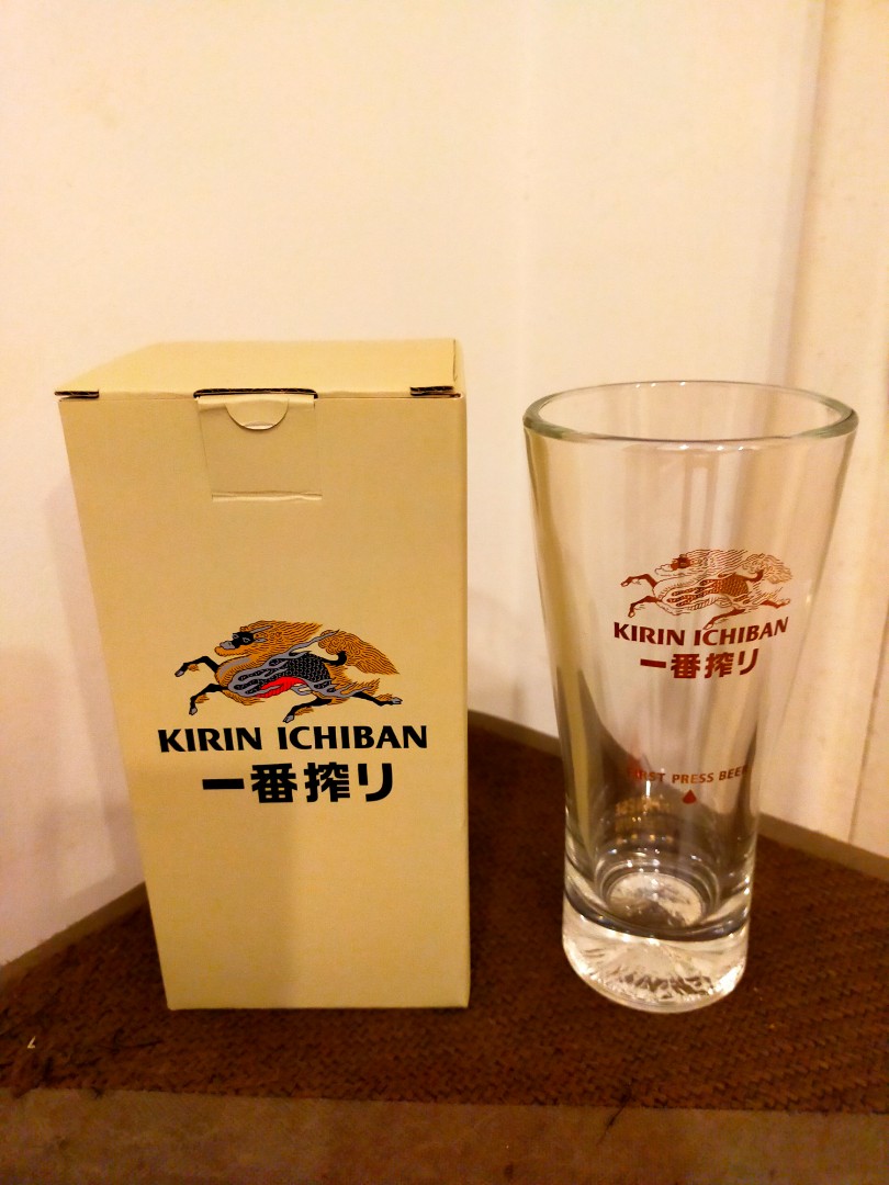KIRIN Beer Glass, Food & Drinks, Beverages on Carousell