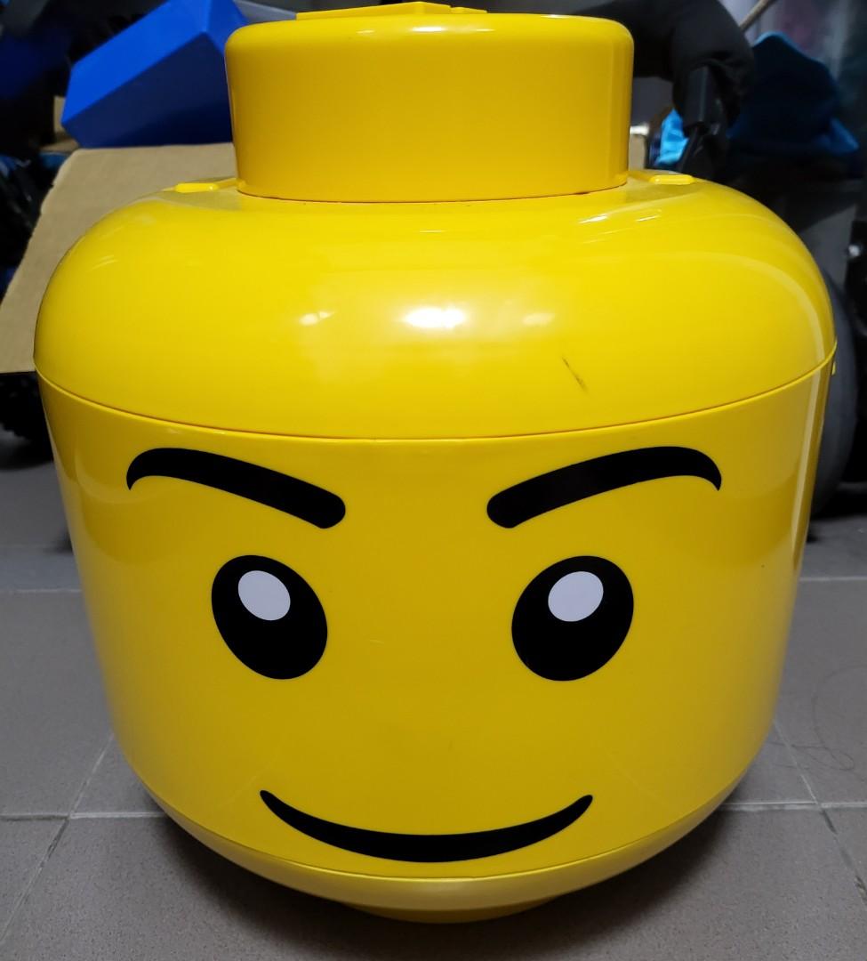 Lego head storage box, Hobbies & Toys, Toys & Games on Carousell