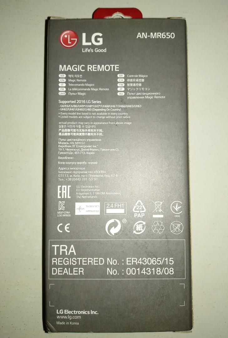LG Magic Remote control AN-MR650 lg smart tv remote controller korea ...