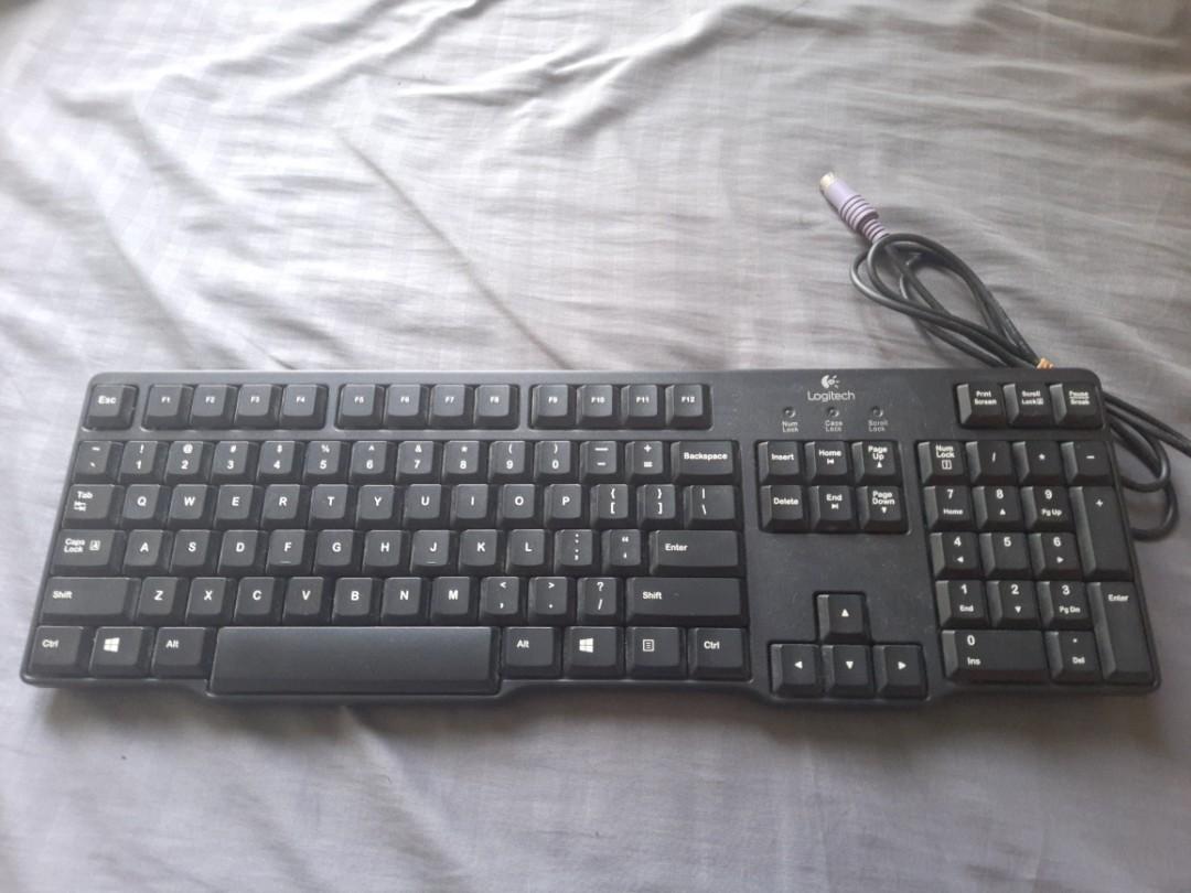 Logitech wired keyboard. PS2 port and not USB, Computers & Tech, Parts ...