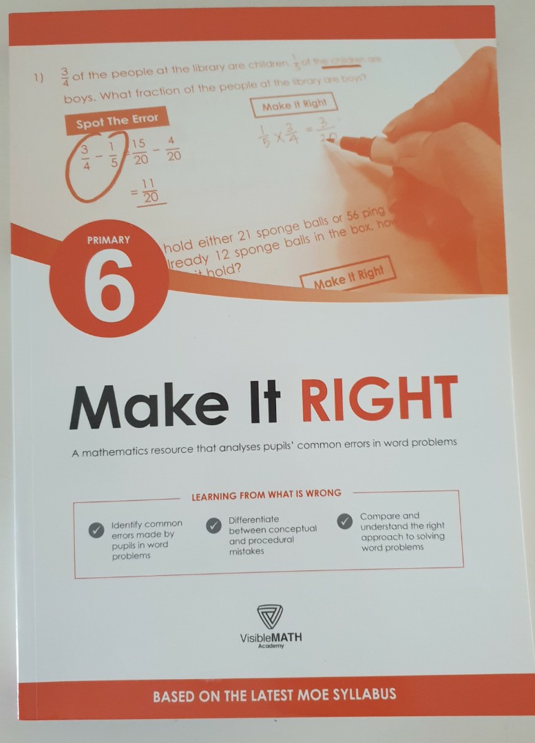 Make it right math pri 6 visible math, Hobbies & Toys, Books ...